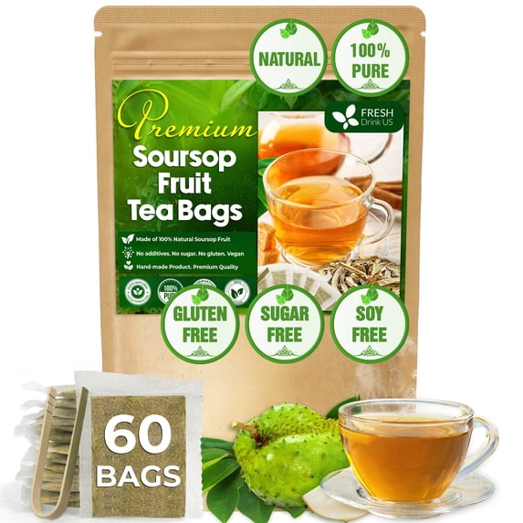 60 Premium Soursop Graviola Fruit Tea Bags, 100% Natural and Pure from ...