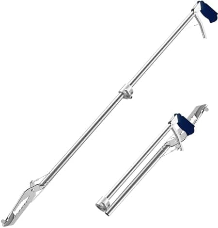 60“ Professional Collapsible Snake Grabber Tool, Stainless Steel Snake ...