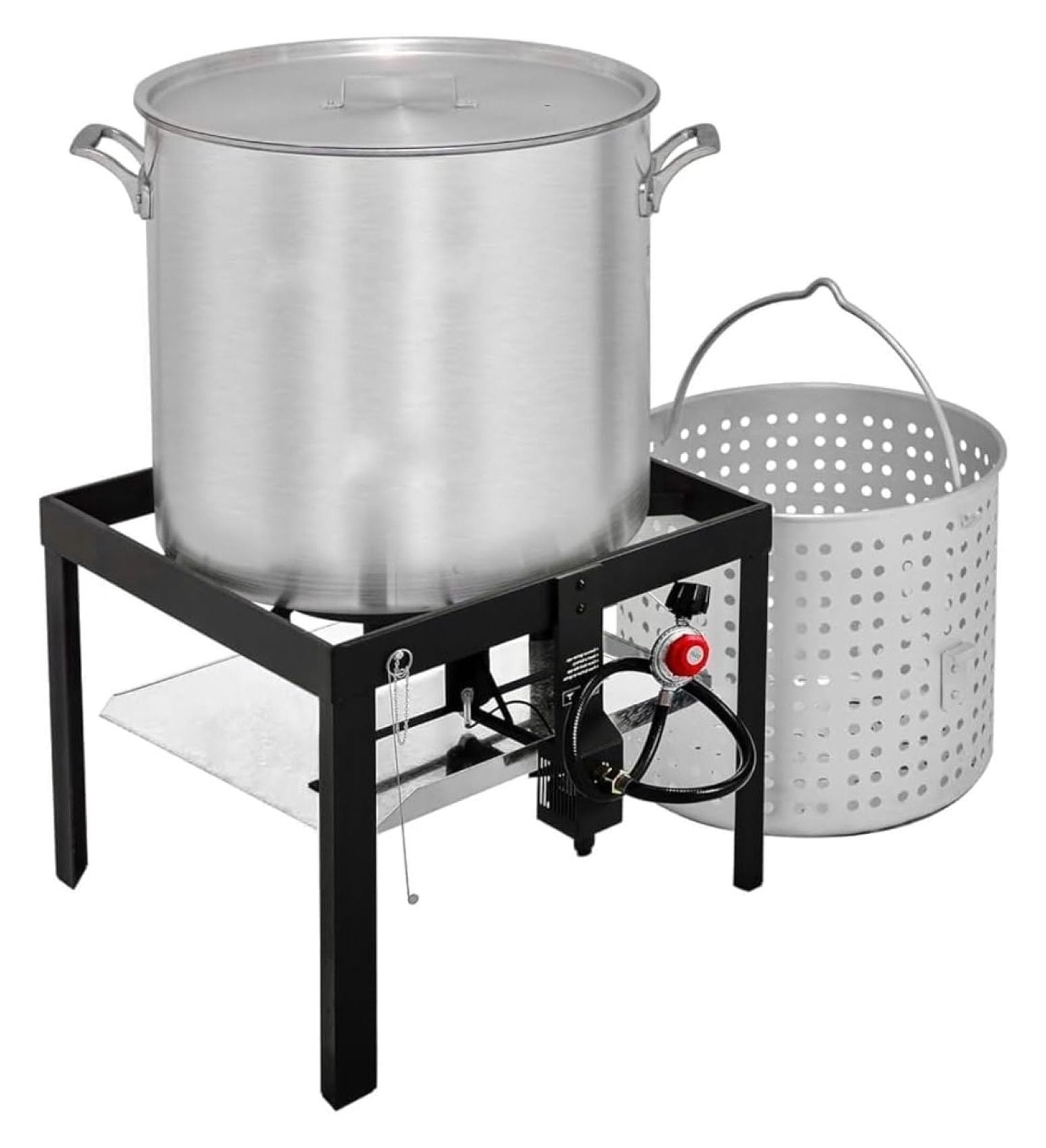 60 QT Seafood Boiling Kit-Boil Pot with Basket-Propane Jet Stove-Ideal ...