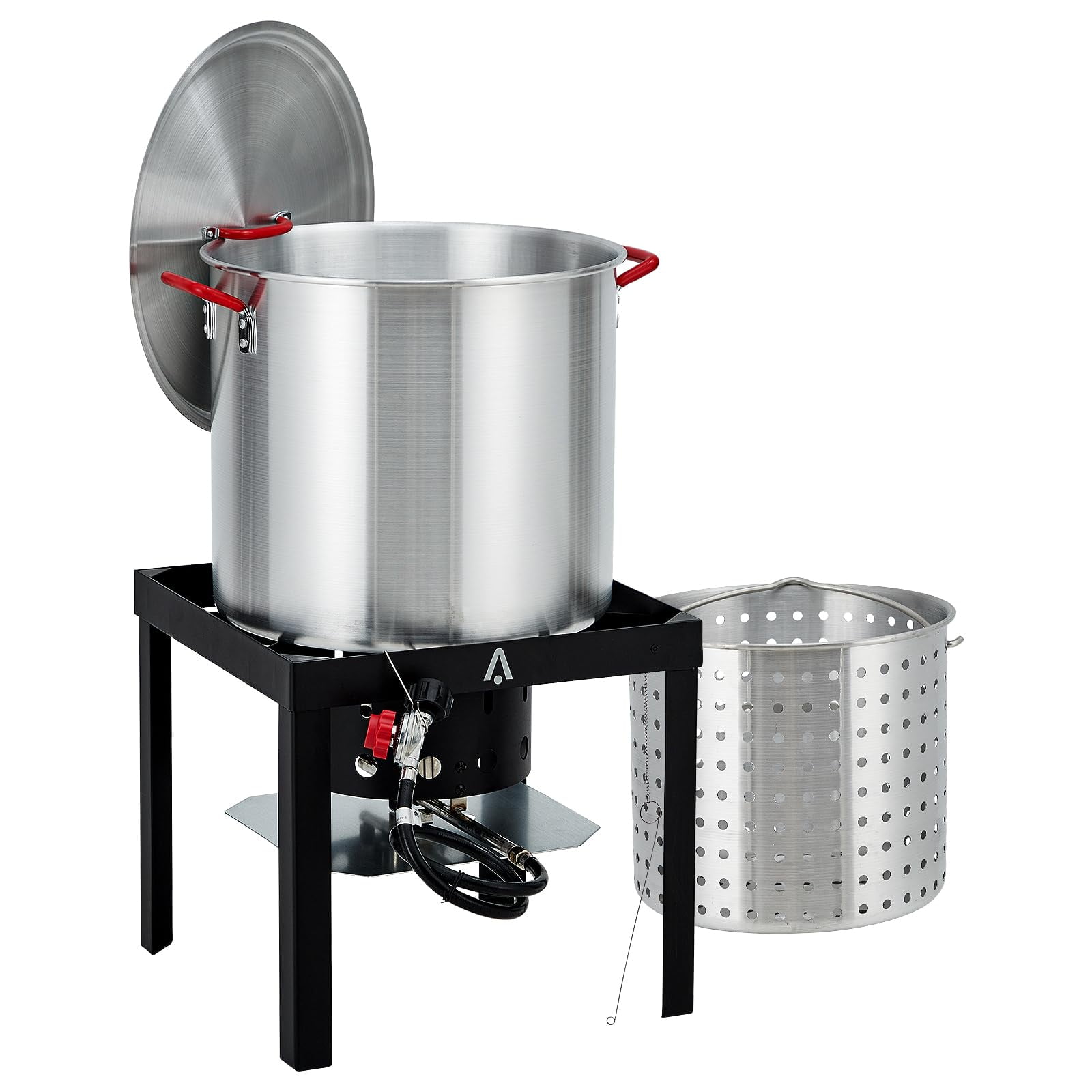 60 Qt Seafood Boiling Kit with Strainer, Outdoor Seafood Boil Pot and ...