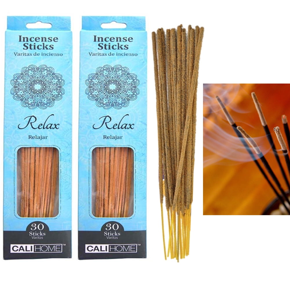 60 Relax Incense Sticks Burning Fragrance Calm Aroma Therapy ...