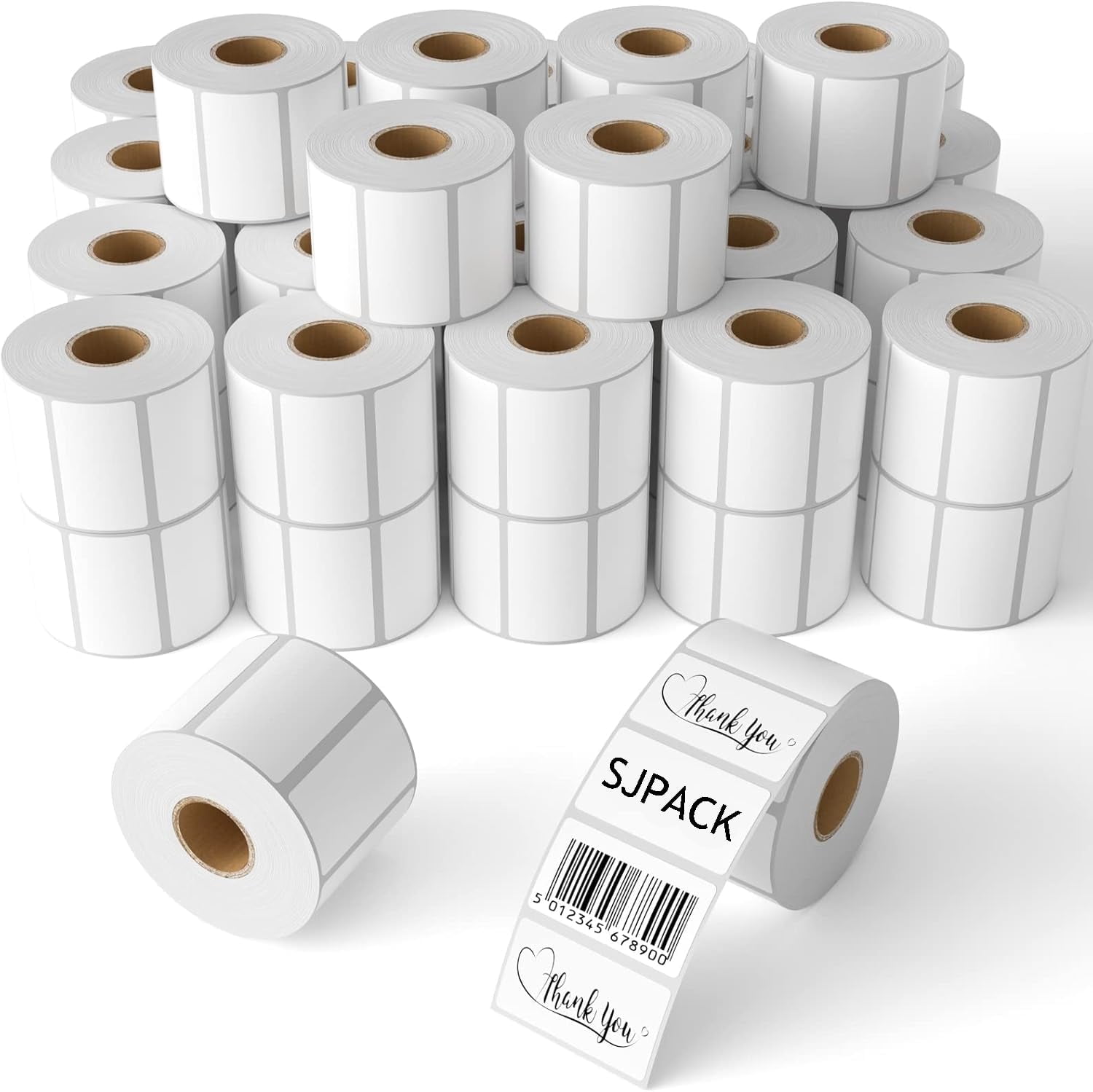 SJPACK 60 Rolls 2.25" x 1.25" Direct Thermal Shipping Barcode Labels ...
