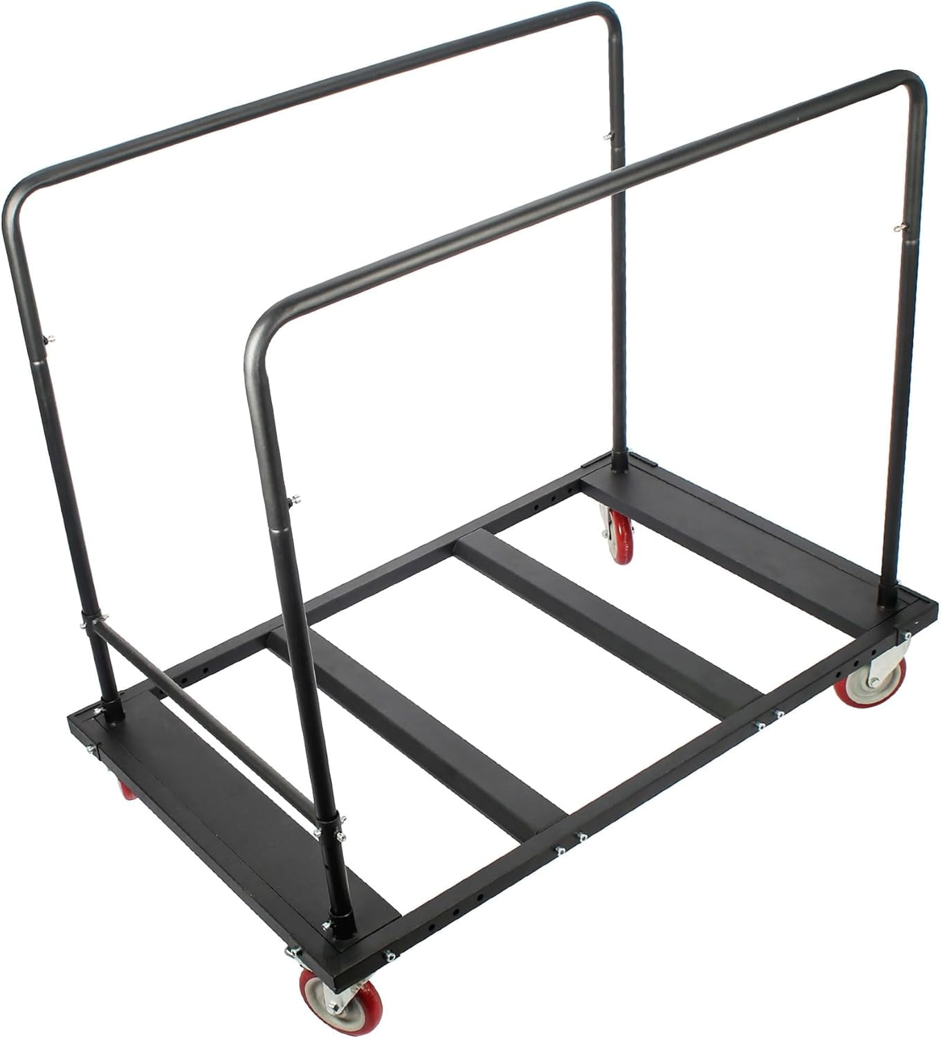 60 Round Folding Table Cart Folding Table Dolly With Wheels Heavy Duty Table Trolley Bearing