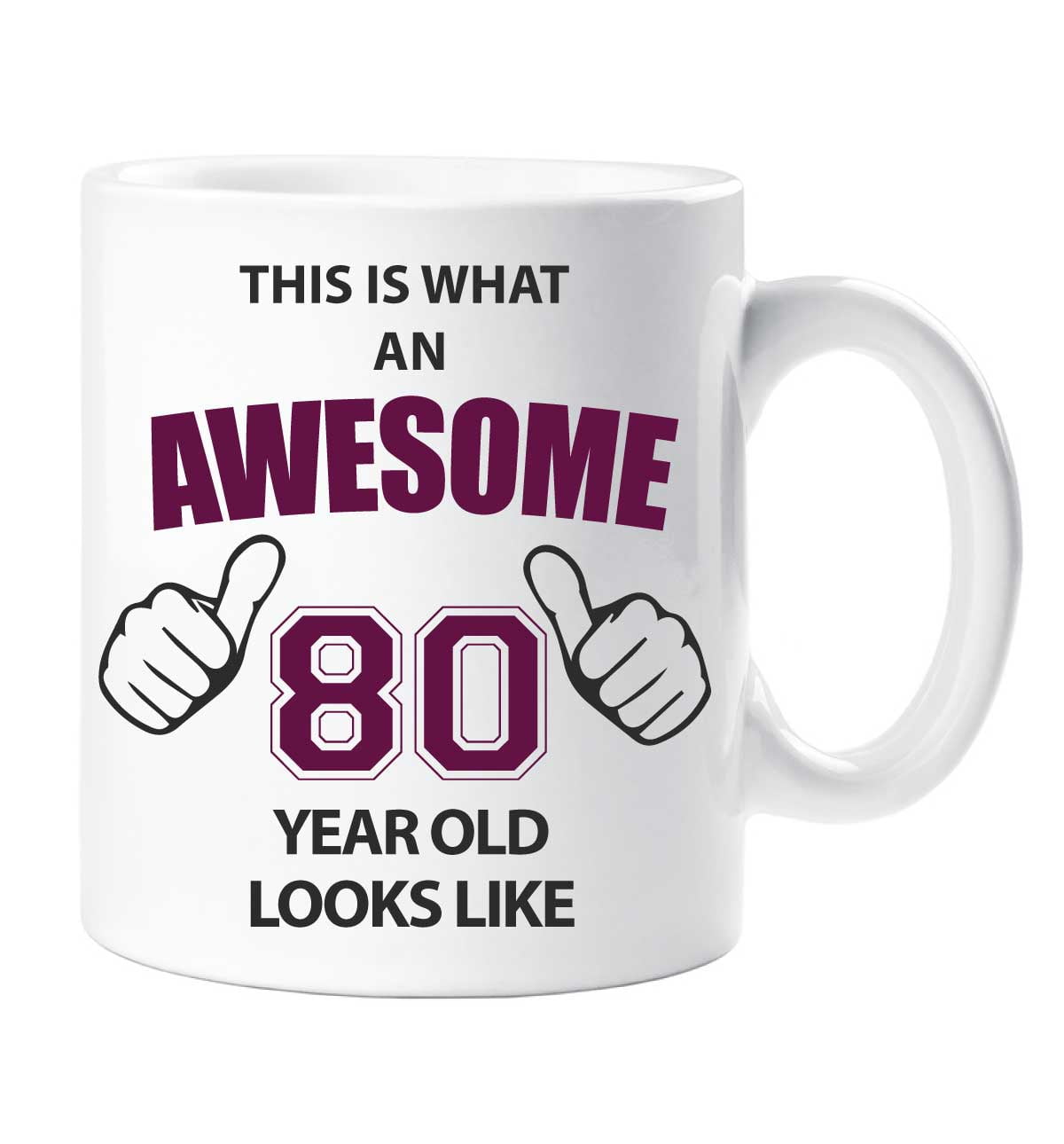 60 Second Makeover Awesome 80 Year Old Mug 80th Birthday Present Gift ...