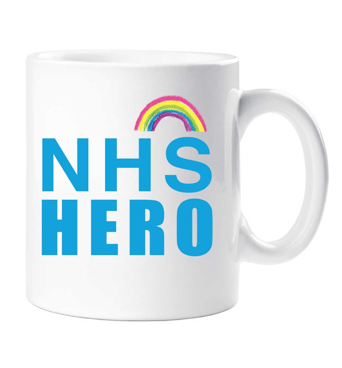 60 Second Makeover NHS Hero Mug Rainbow Thank You Inspirational Self ...