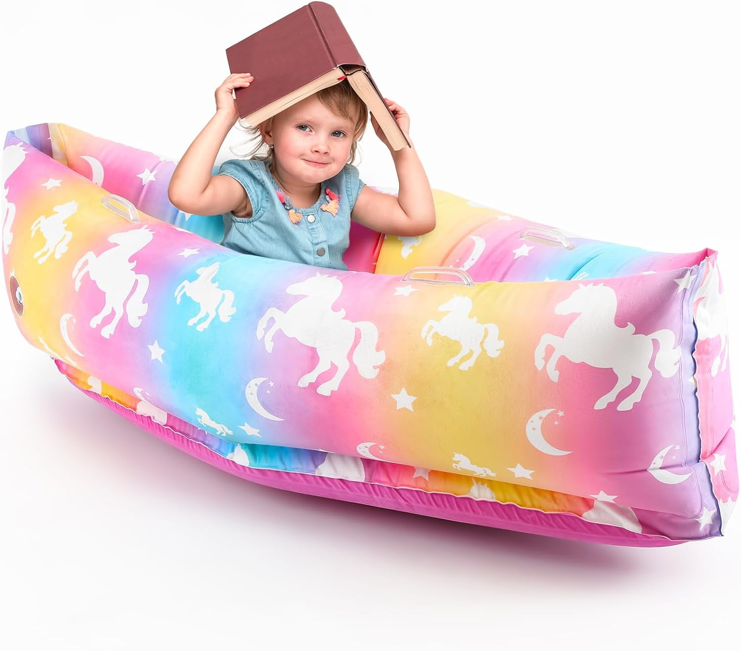 60'' Sensory Chair for Autism Kids Inflatable Sensory Peapod Toy for ...