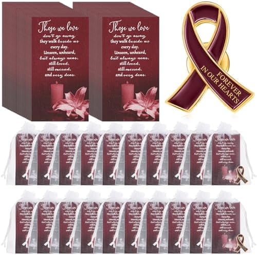 60 Set Funeral Ribbon Pins Awareness Lapel Pin Remembrance Ribbon ...