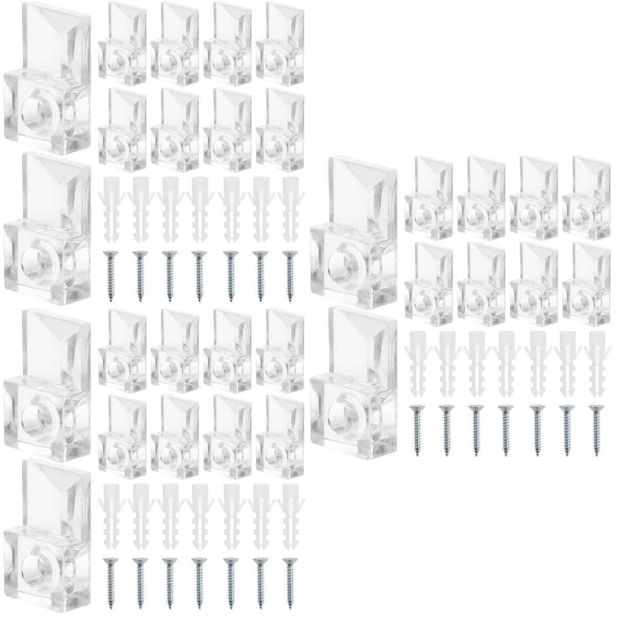 MERRYHAPY Transparent Mirror Clips for Home Use, Heavy Duty Wall ...