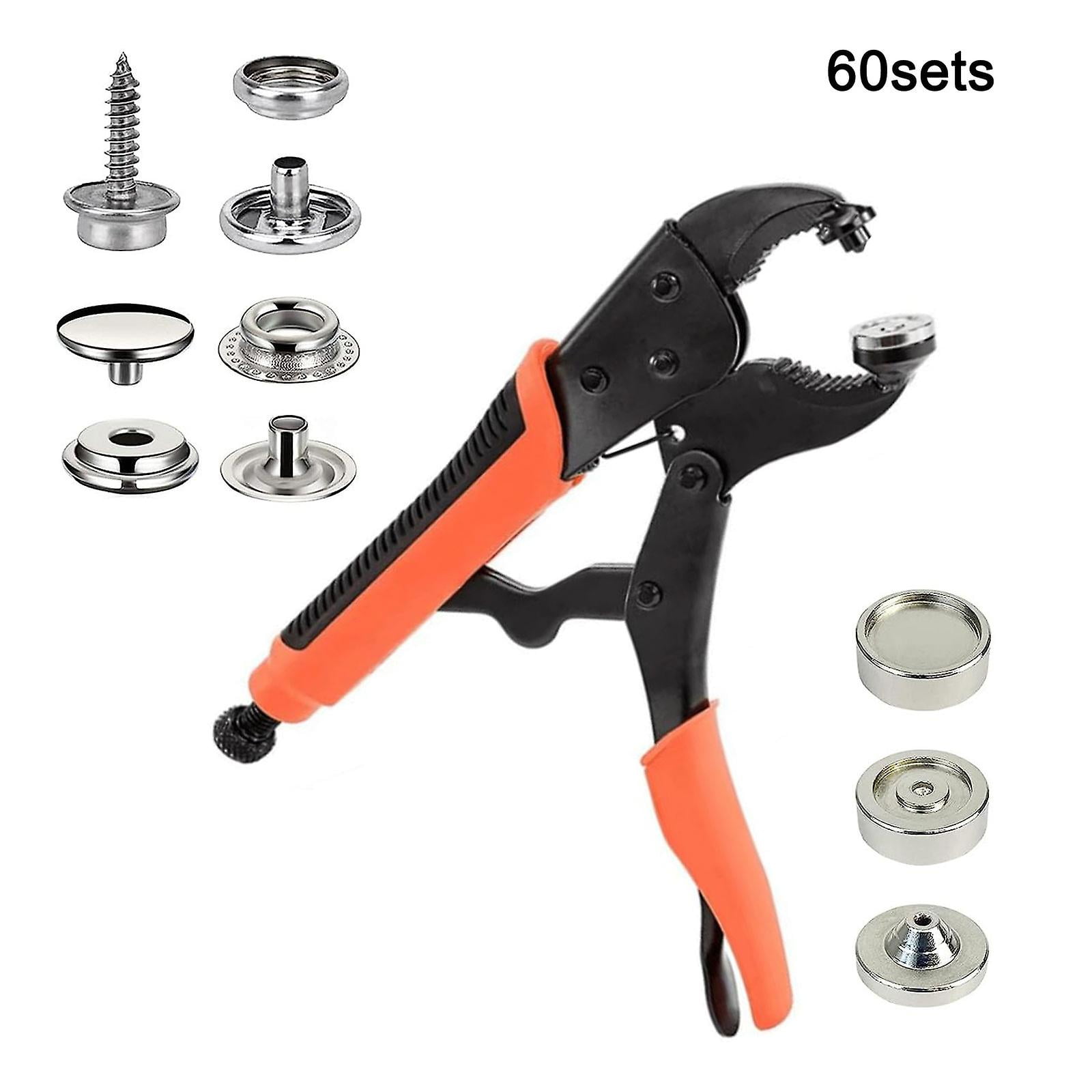 60 Sets Snap Tool for Boat Covers,Heavy-Duty Snap Fastener Tool, Snap ...