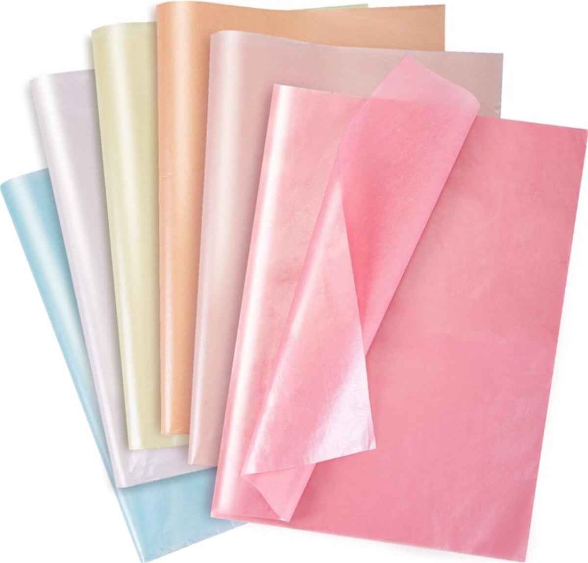 60 Sheets 19.7x13.8 Inch Tissue Paper,6 Metallic Colors Tissue Paper ...