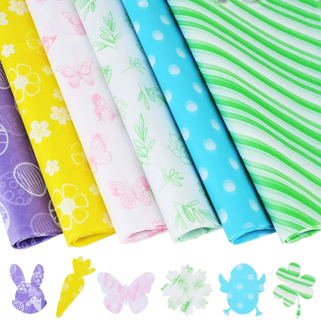 60 Sheets 20 x STF9 28 Inches Easter Tissue Paper Spring Pastel Floral ...