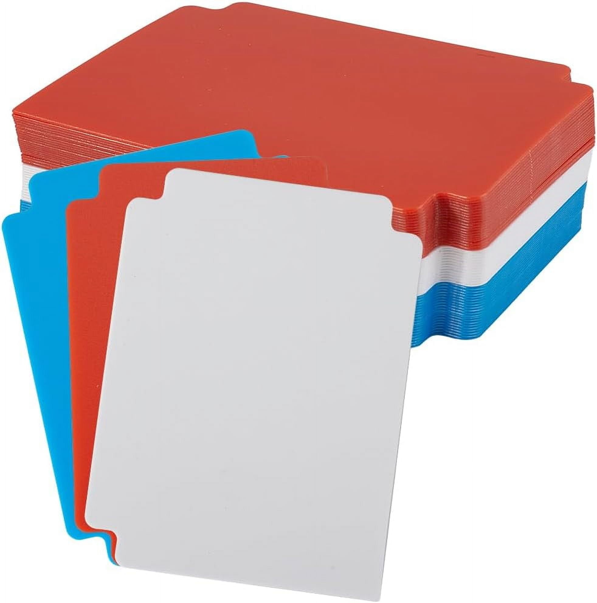 60 Sheets 3 Colors Trading Card Dividers Red Card Separator Card ...