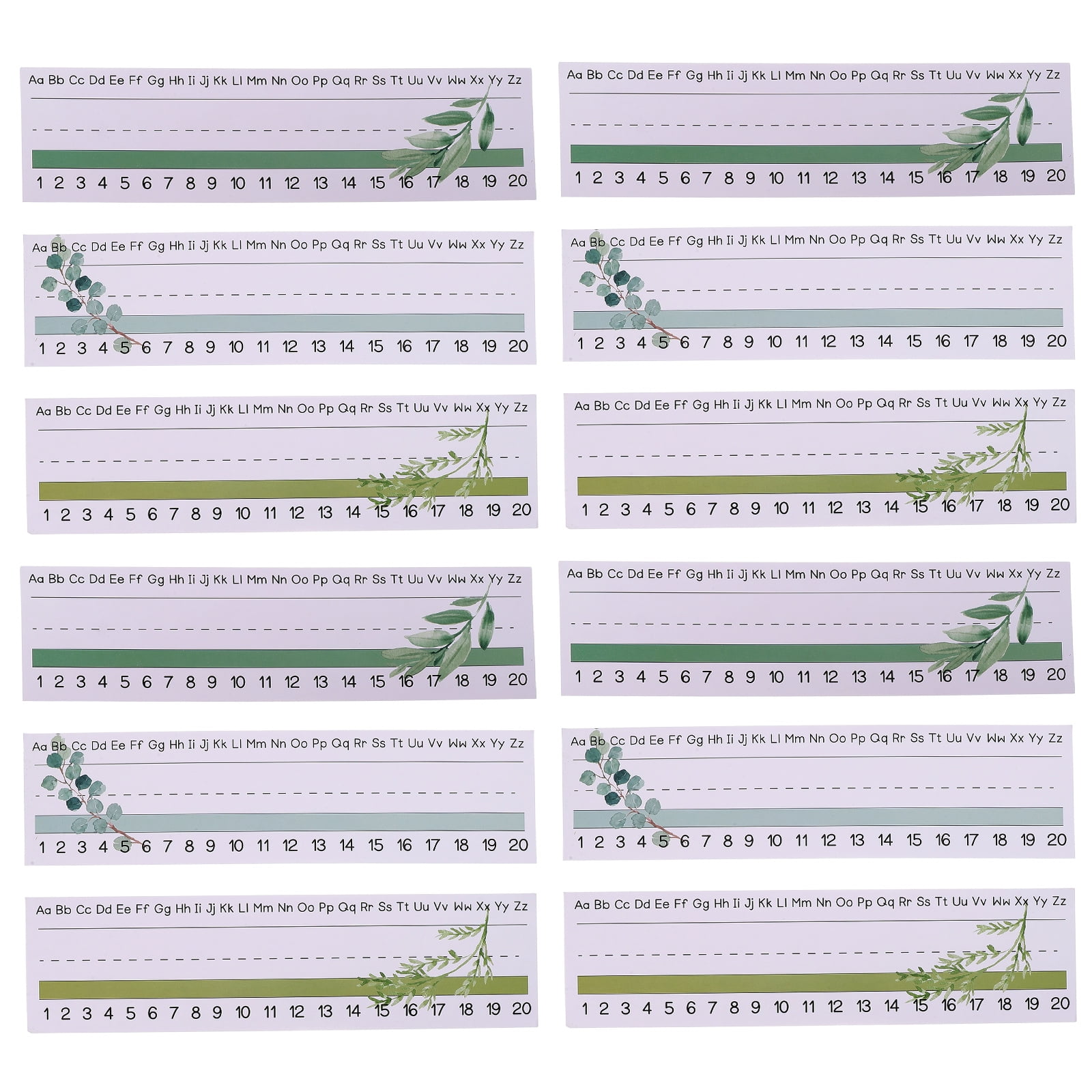 STRANDCHIC 60 Sheets of Desk Name Plates Assorted Color Cardstock ...