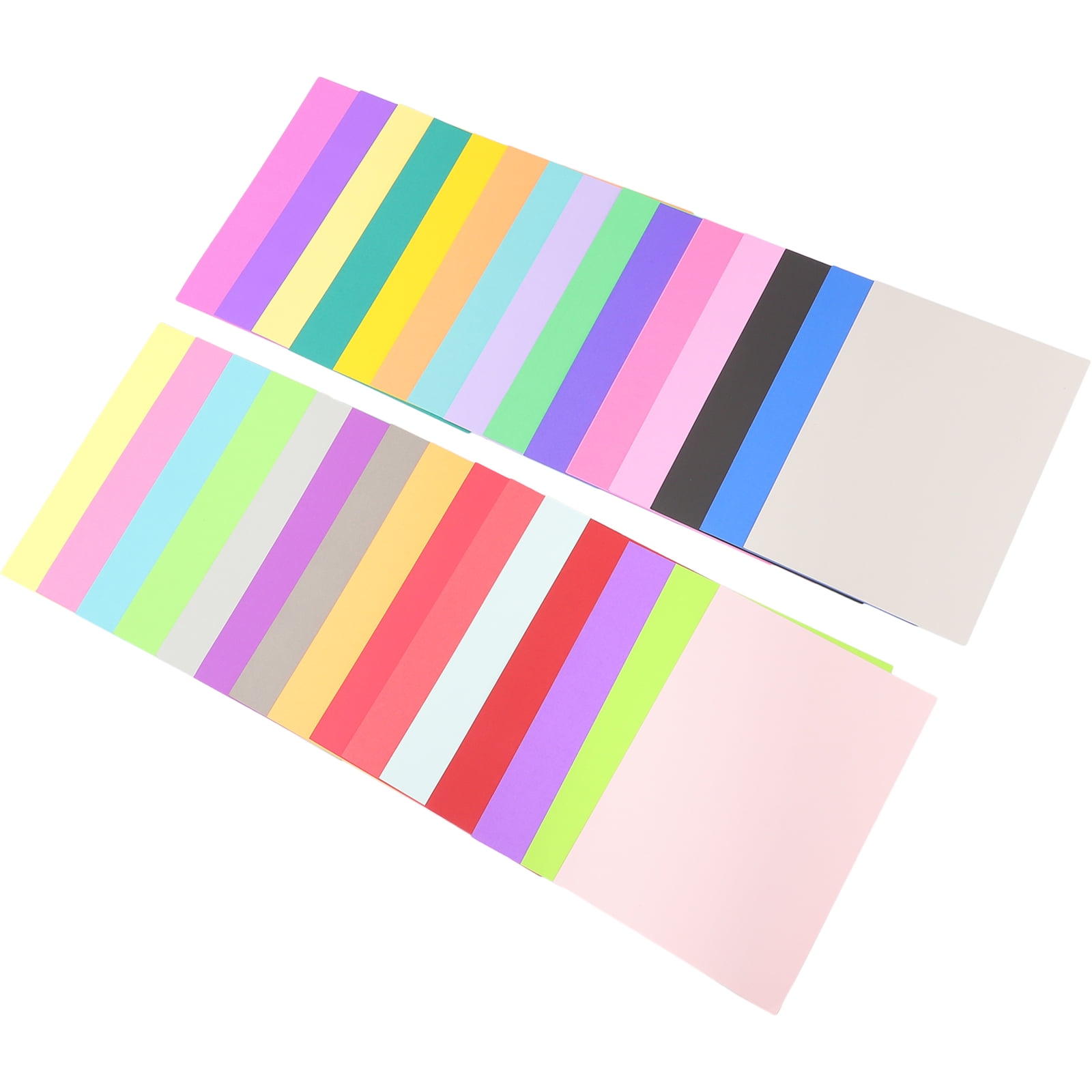 60 Sheets Color Cardboard Cardstock DIY Craft Papers Crafting Origami ...