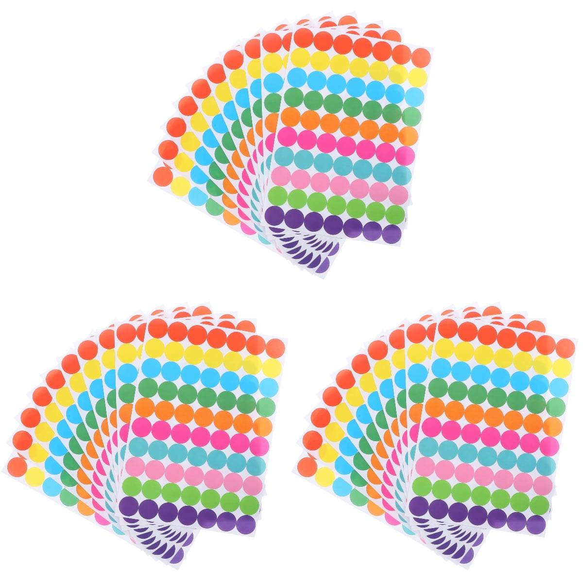 60 Sheets Colored Dot Stickers Circle Label Stickers Sealing Labels ...