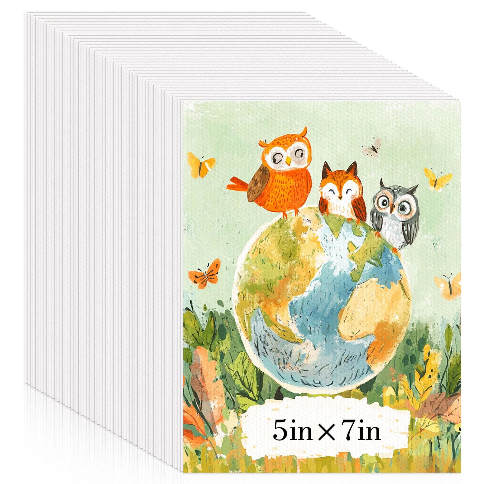 60 Sheets Gouache Paper STF9 5 x 7 Inch, 110lb/180 GSM Gouache Paint ...