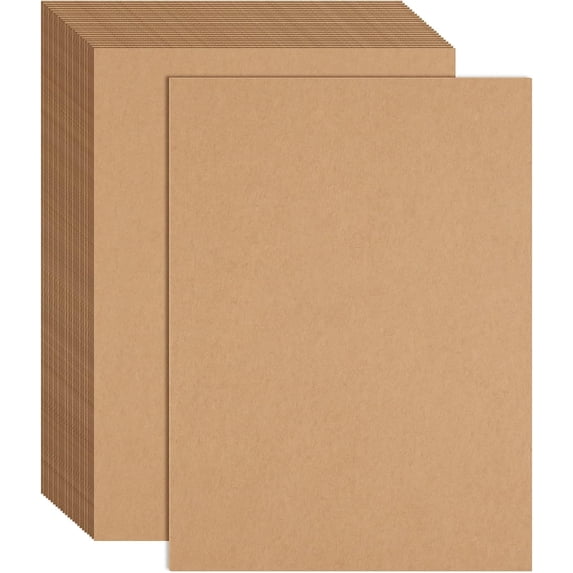 Tivkeber 60 Sheets Kraft Paper 8.5x11 Inches Brown Letter Size Craft ...