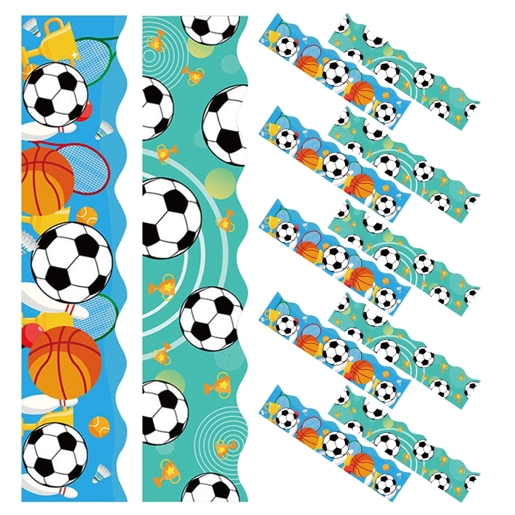 60 Sheets Paper Binder Dividers Football Border Sticker - Walmart.com