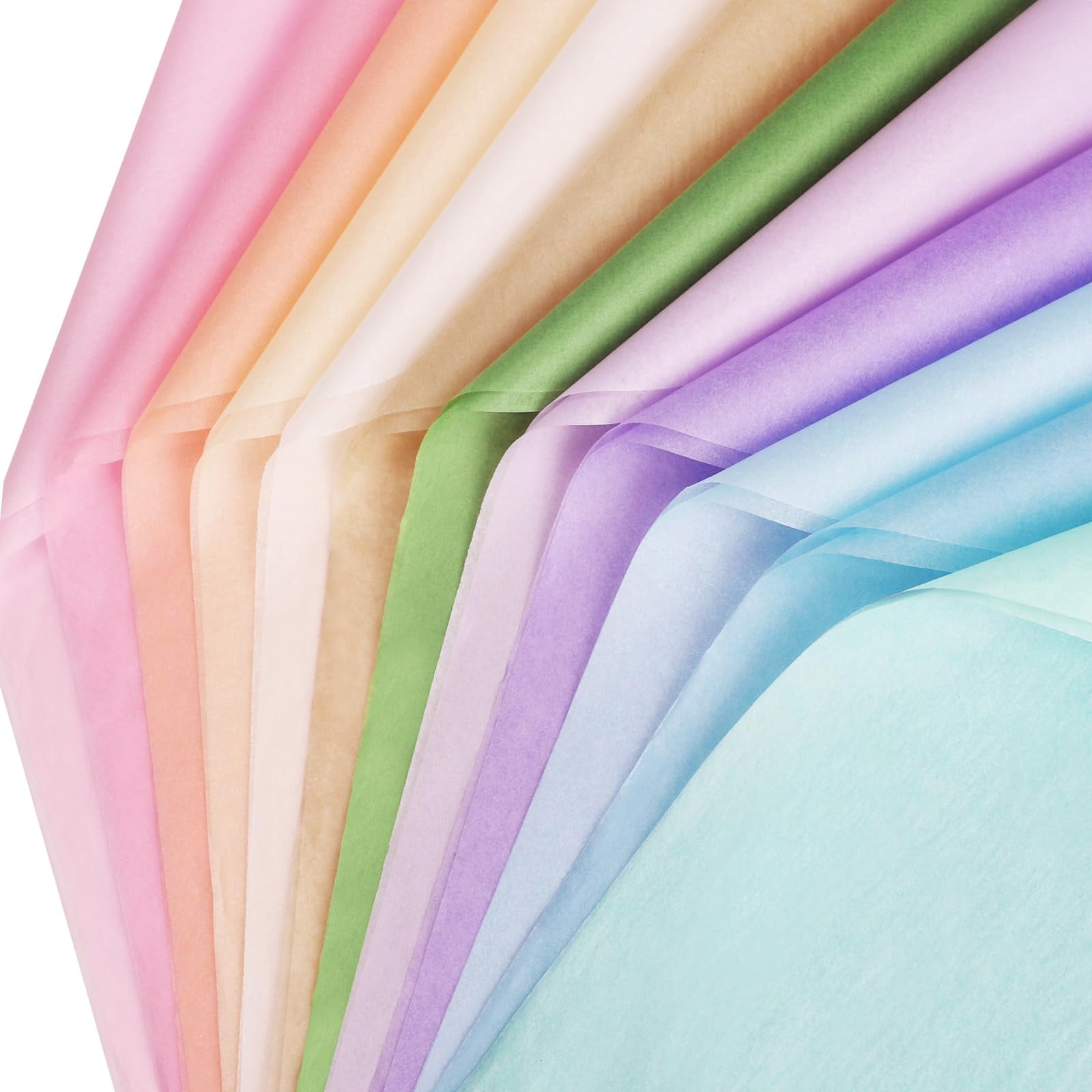60 Sheets Spring Pastel YPF5 Color Tissue Paper, 14 x 20 Inch Assorted ...
