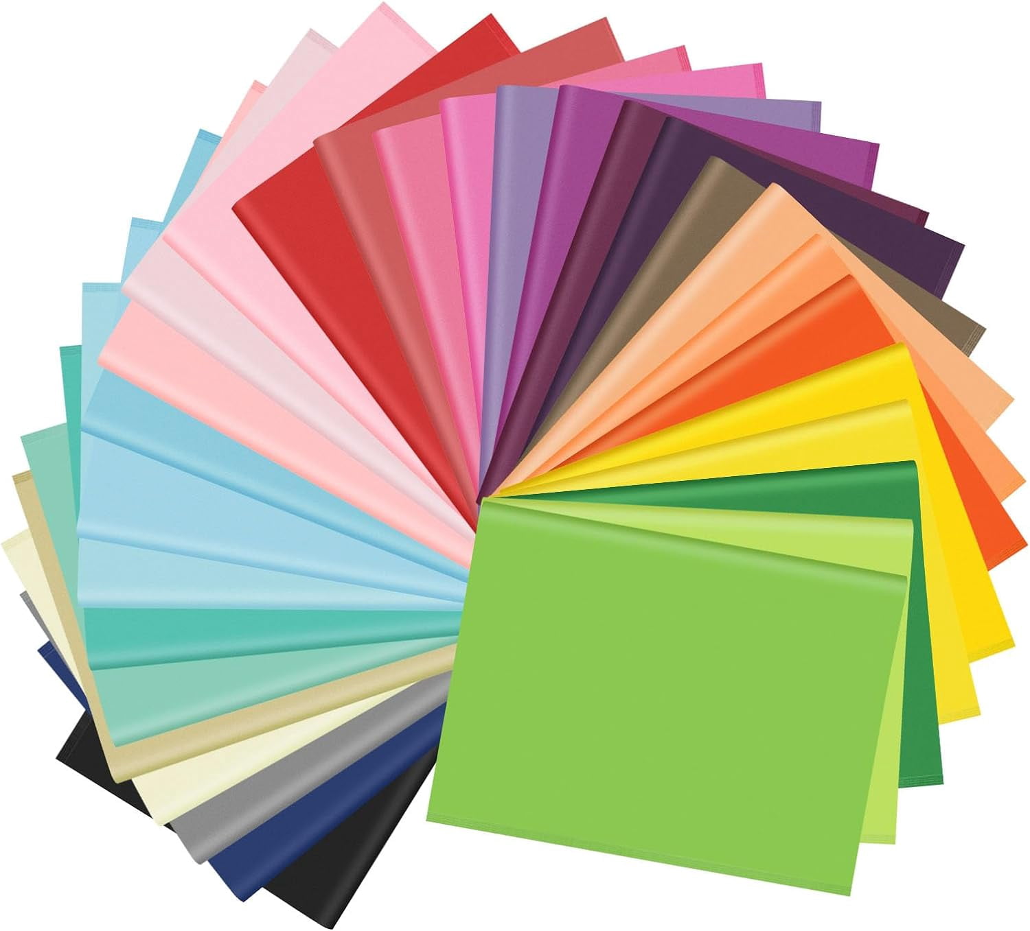 60 Sheets Tissue Paper in 30 Colors Rainbow Tissue Paper Bulk Gift ...