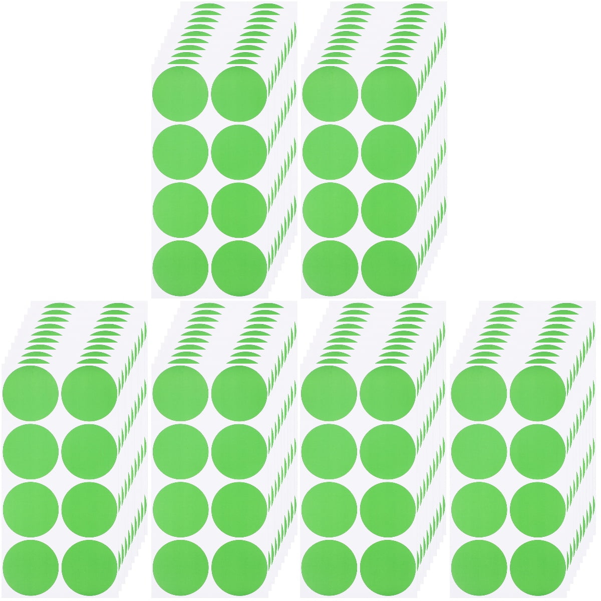 60 Sheets of Adhesive Dot Stickers Colored Dot Stickers Colorful Circle ...