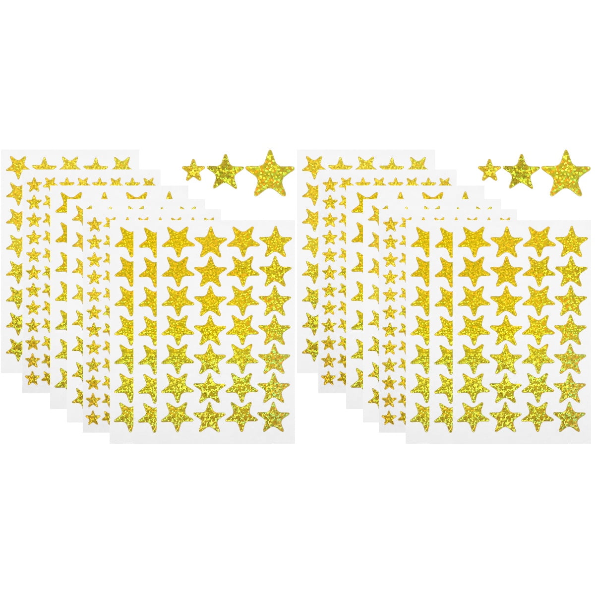 60 Sheets of Small Pentagram Stickers Decorative Kids Reward Stickers ...