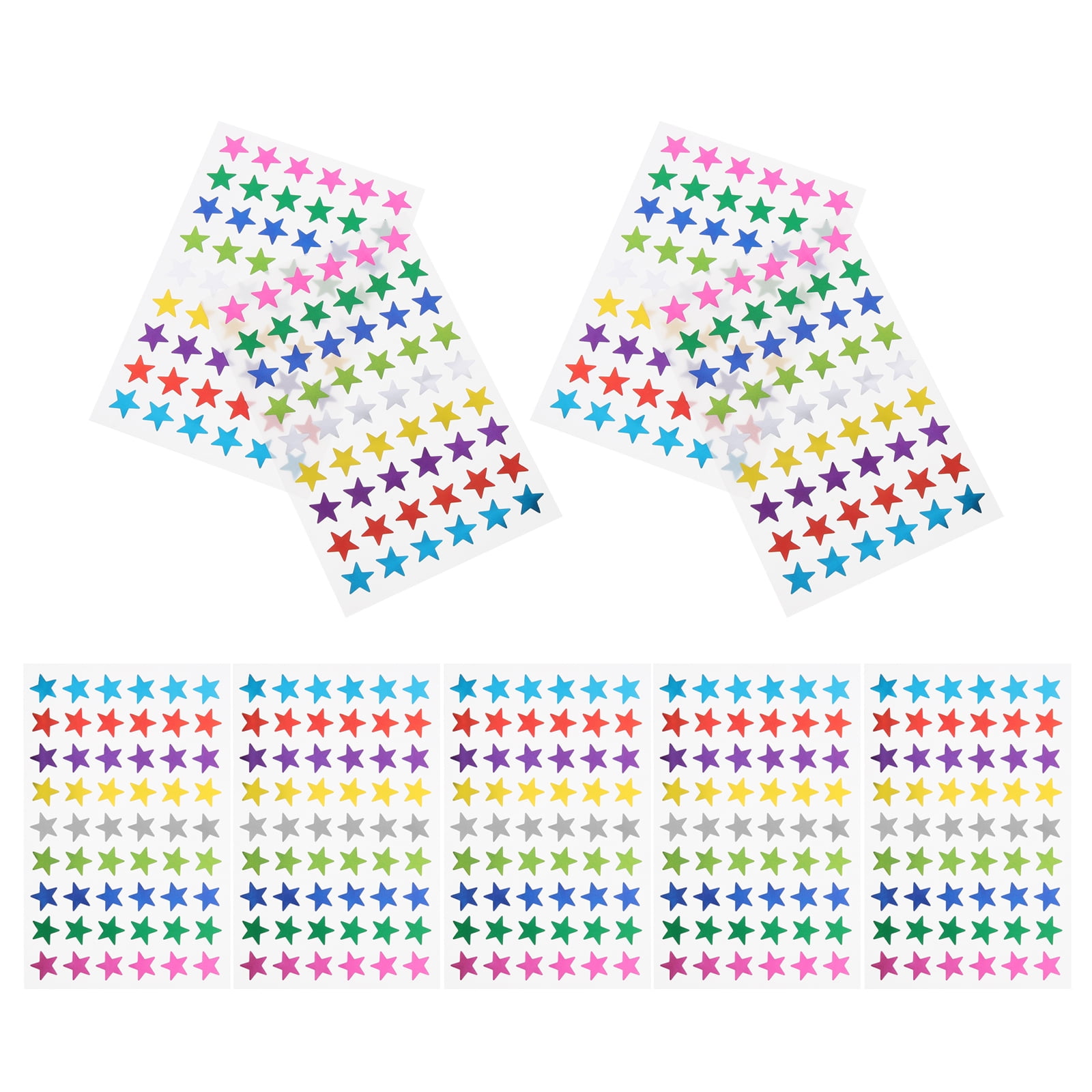 60 Sheets of Star Stickers Kids Reward Stickers Kindergarten Reward ...