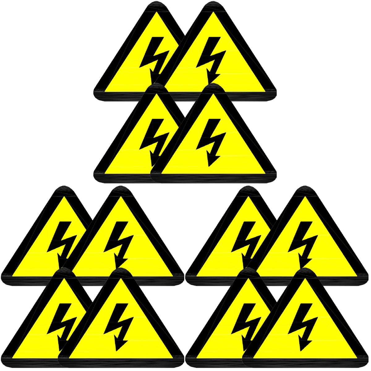 60 Sheets of Warning Electric Shocks Signs Electric Shocks Warning ...