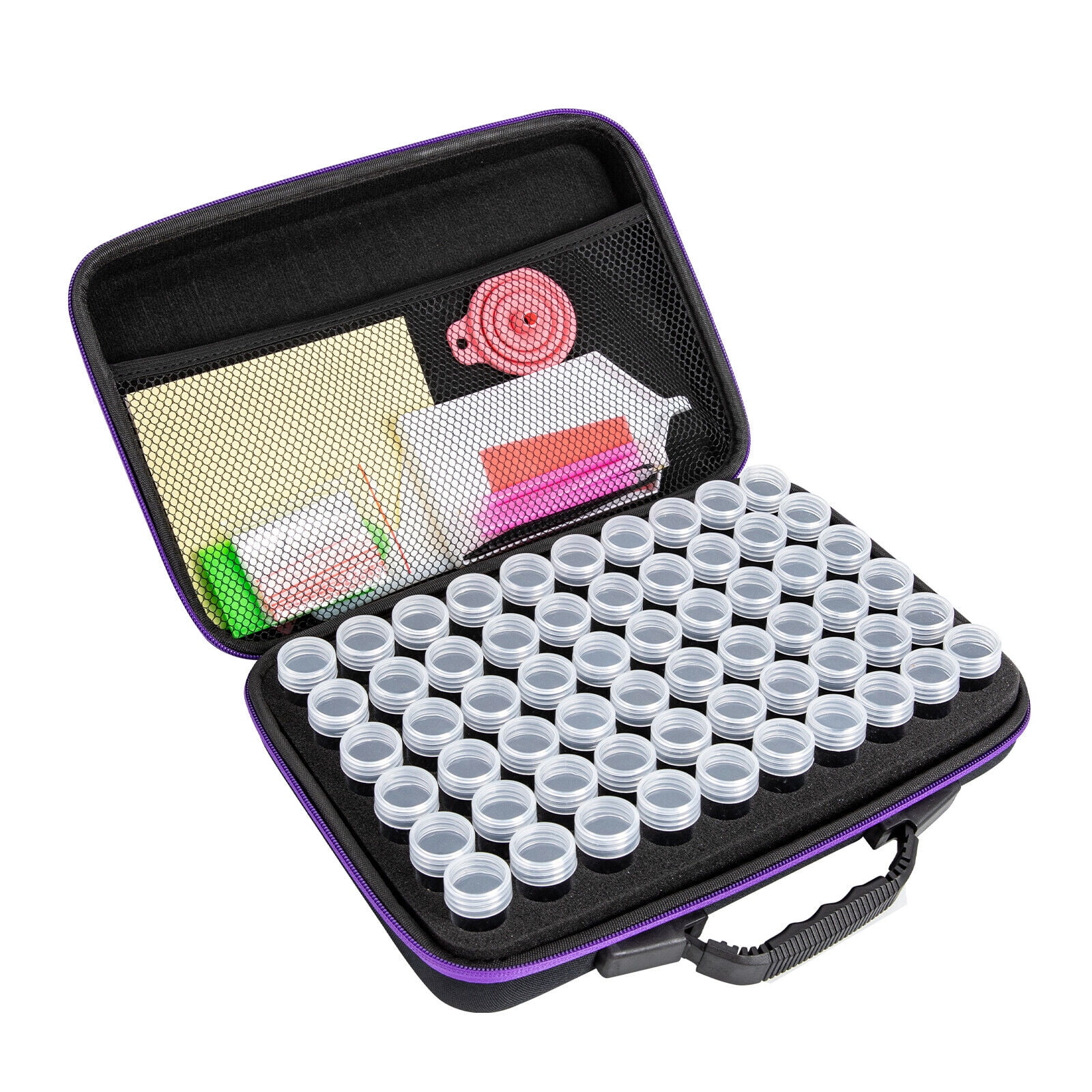 60-Slot Diamond Painting Storage Case with Tools - Durable Organizer ...