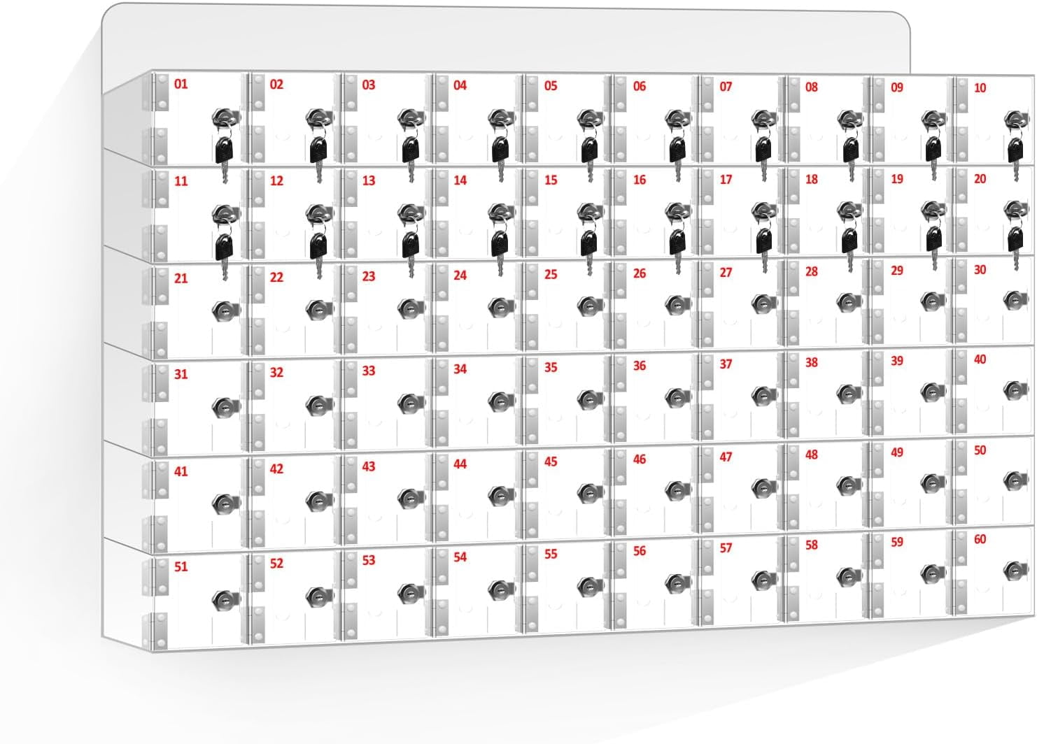60 Slots Cell Phone Locker Storage for Classroom Metting Swimming ...