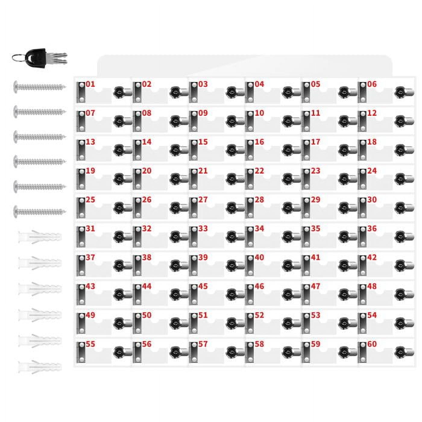 60 Slots Clear Phone Storage Cabinet, High Durability Acrylic Design ...