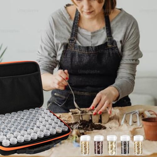【60 Slots】Seed Storage Organizer-Garden Seed Storage Organizer Box ...