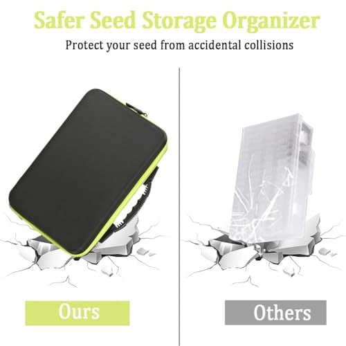 【60 Slots】Seed Storage Organizer-Garden Seed Storage Organizer Box ...