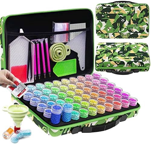 60 Slots Storage Container for Diamond Art Kits for Adults,Portable ...