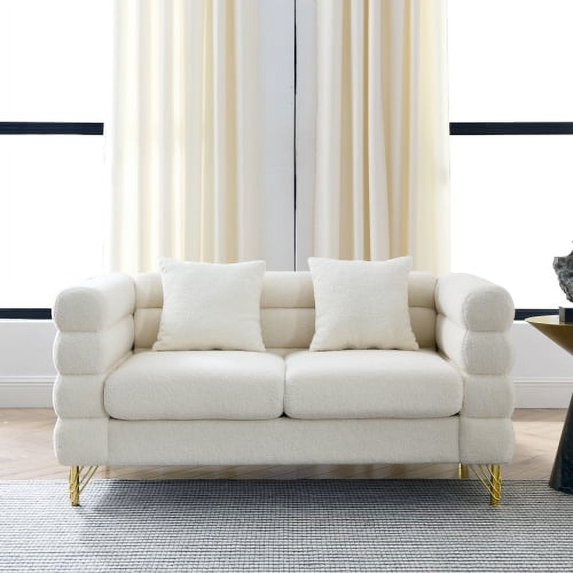 60" Streamline Modern Modular Sectional Sofa, Oversized Sectional ...