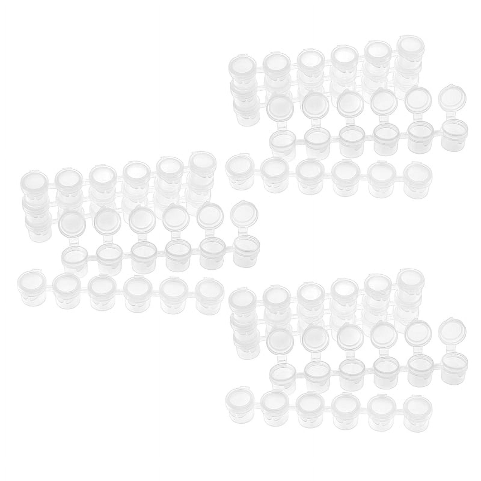 60 Strips 120 Pots 5Ml 6 Cups Mini Empty Paint Pot Pod Strips Paint ...