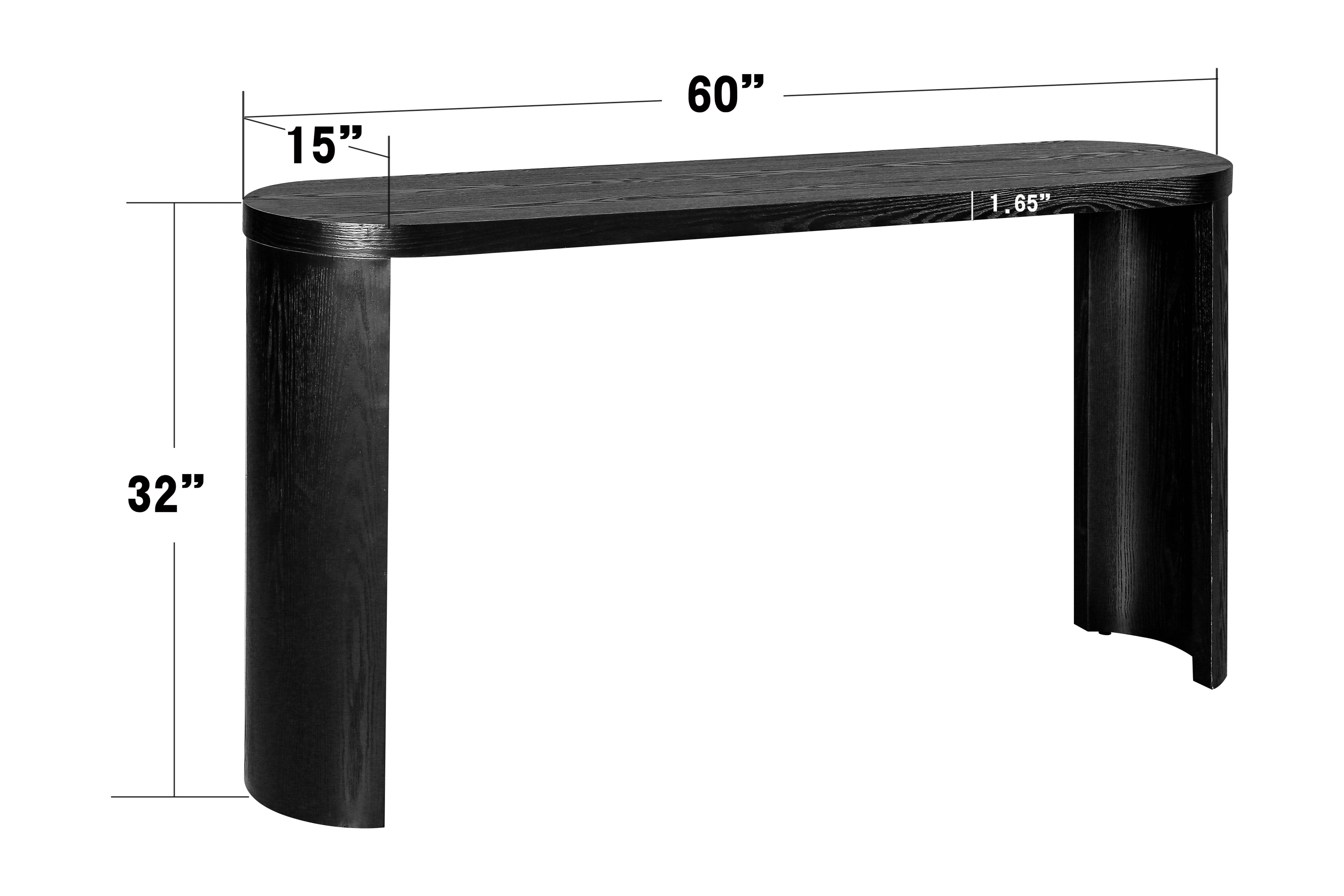 60'' Thick Top Entryway Table,Curved Legs,Support The Installation Of ...