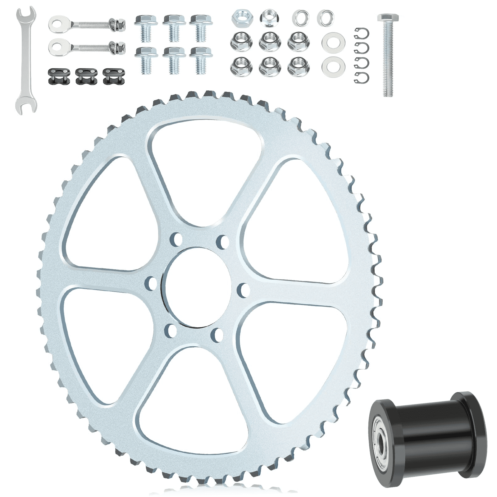 60 Tooth Sprocket 35 Chain Compatible with Coleman Mini Bike CT100U ...