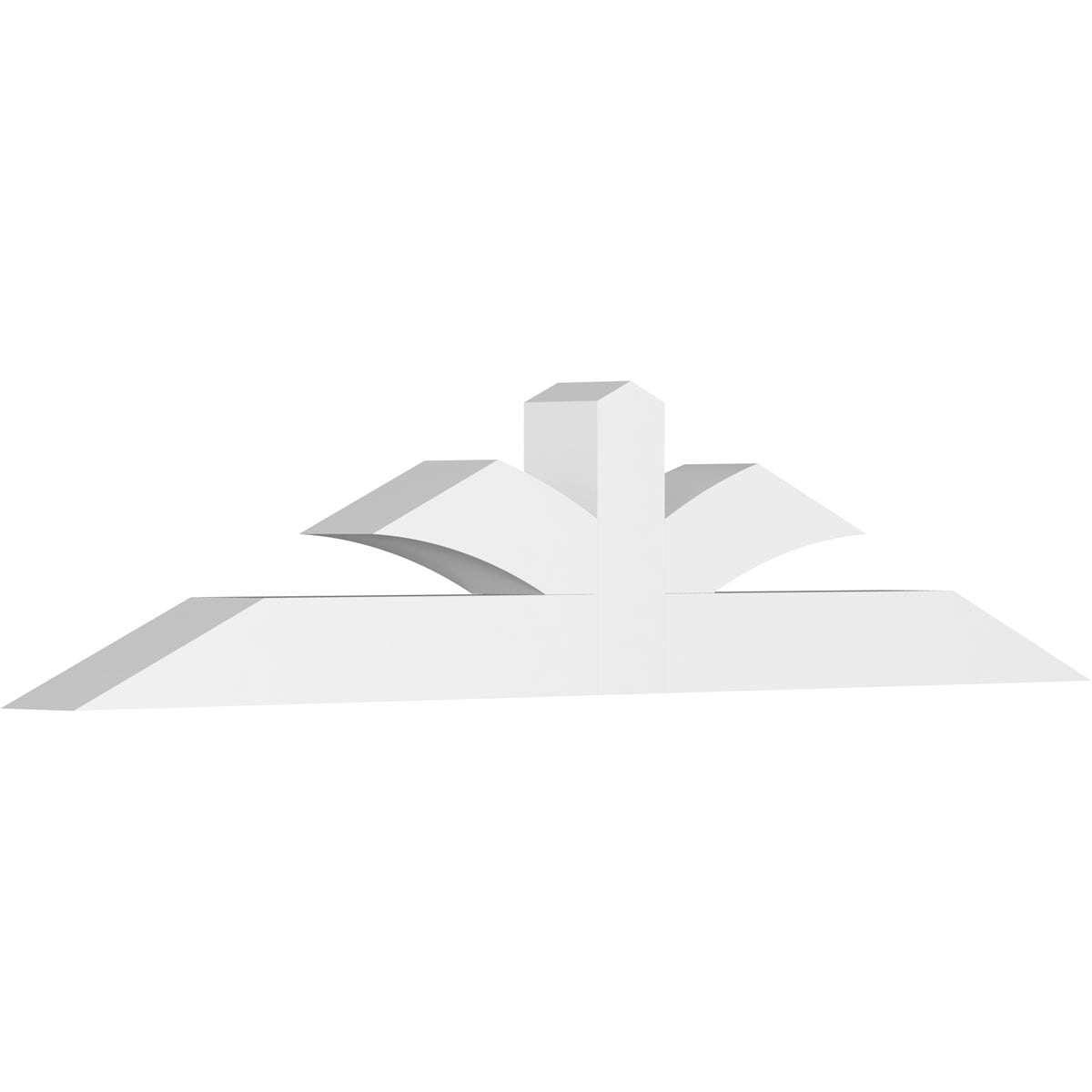 60"W x 12 1/2"H x 4"D x 4"F, 5/12 Pitch, Richland Architectural Grade ...