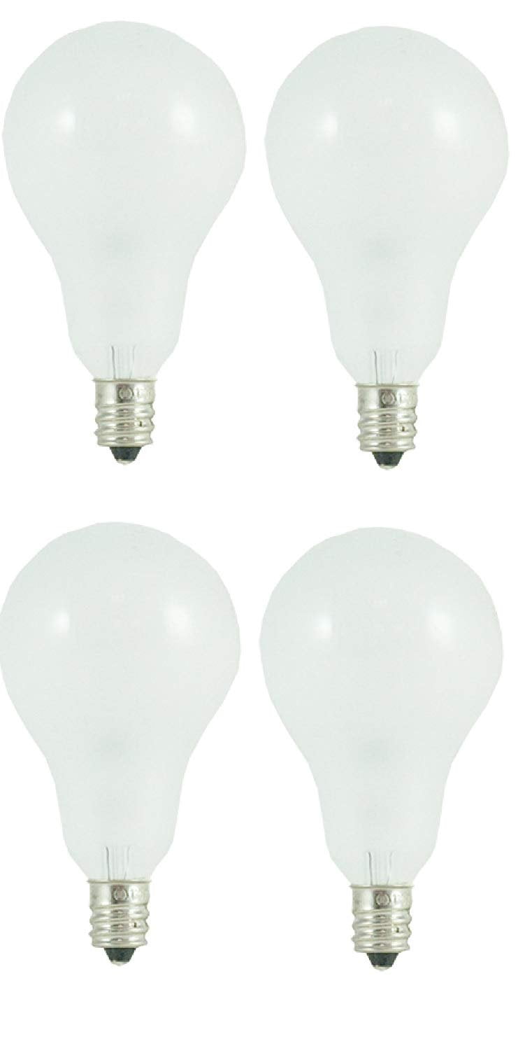 60 Watt A15 Candelabra Base Incandescent Bulb, Frosted 4 Pack - Walmart.com