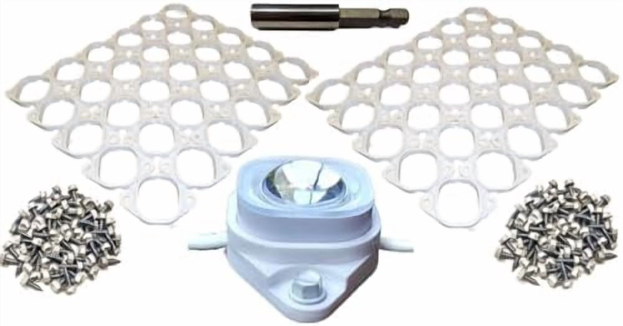 (60 White Mounts) Premium Mounting Bracket Install Kit for Govee 100 ...