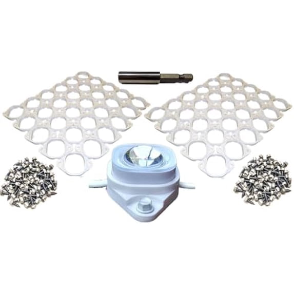 (60 White Mounts) Premium Mounting Bracket Install Kit for Govee 100 ...