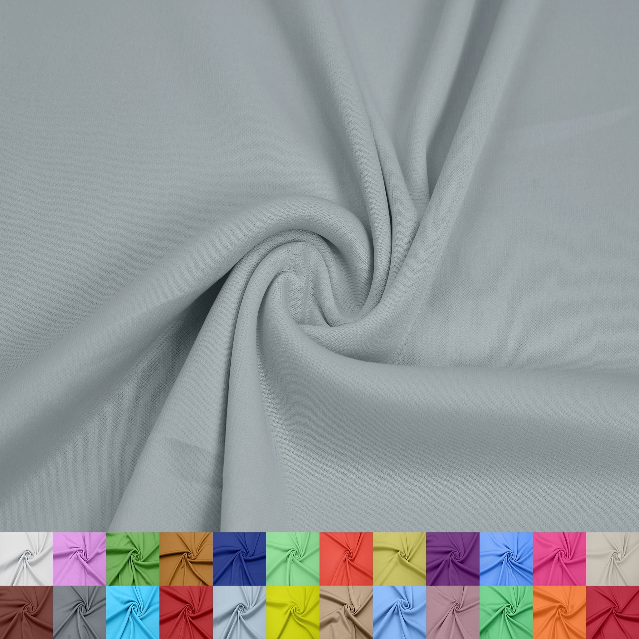 60" Wide 100% Polyester Interlock Lining –2-Way Stretch, Lightweight ...