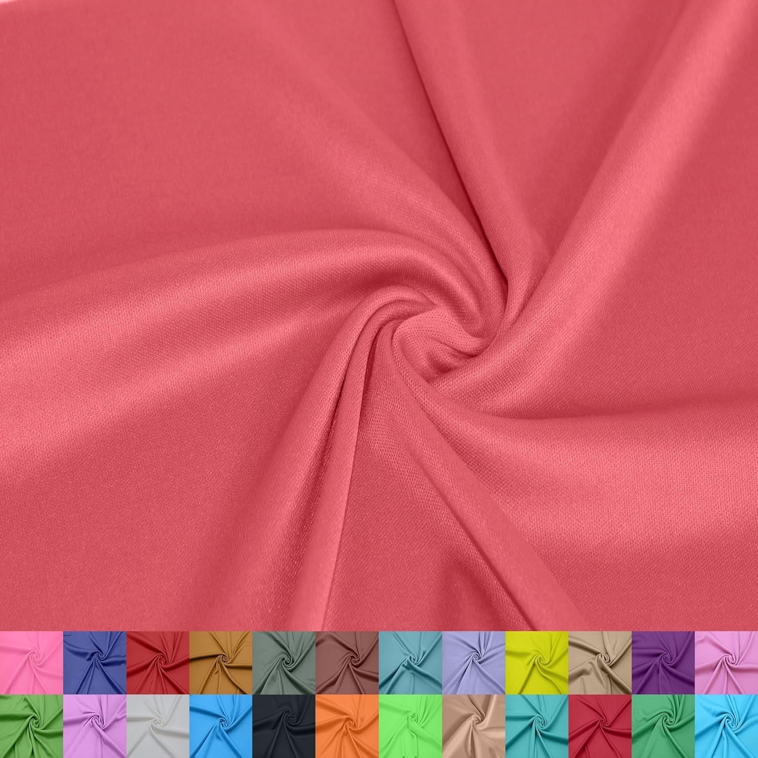 60" Wide 100% Polyester Interlock Lining –2-Way Stretch, Lightweight ...