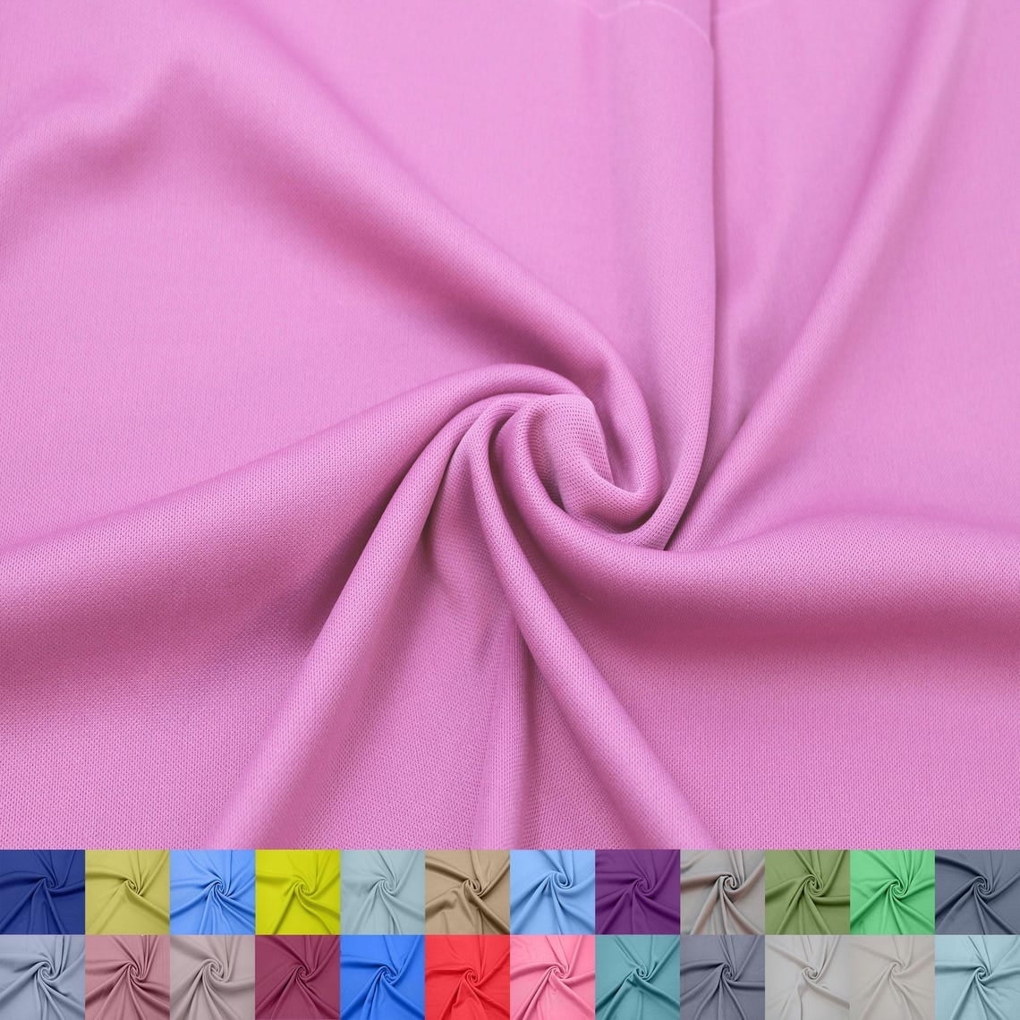 60" Wide 100% Polyester Interlock Lining –2-Way Stretch, Lightweight ...