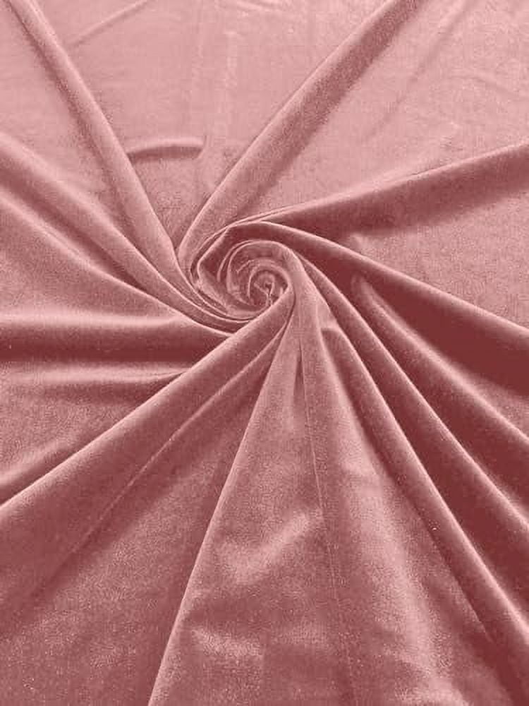 60" Wide 90% Polyester 10 Percent Spandex Stretch Velvet Fabric for ...
