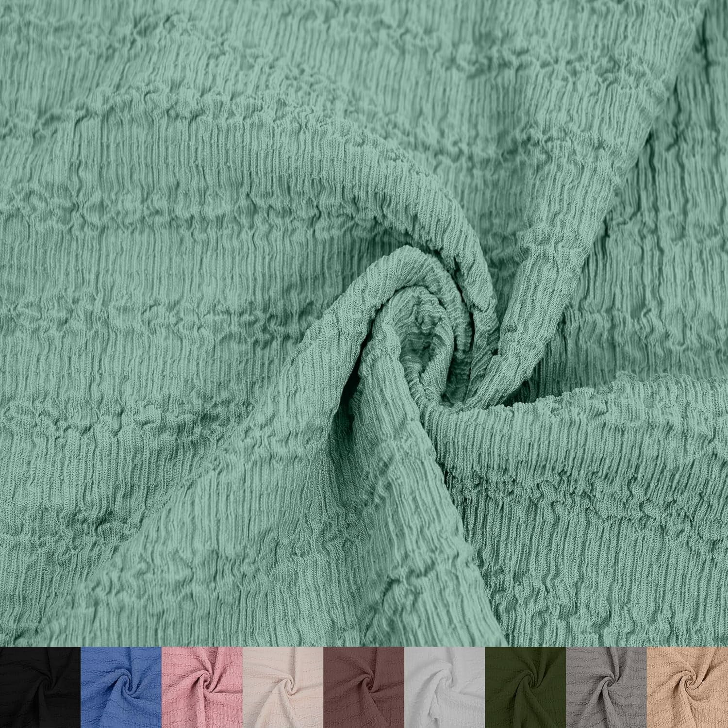 60" Wide-Crinkled Paris Textured Fabric-Polyester Spandex-by The Yard ...