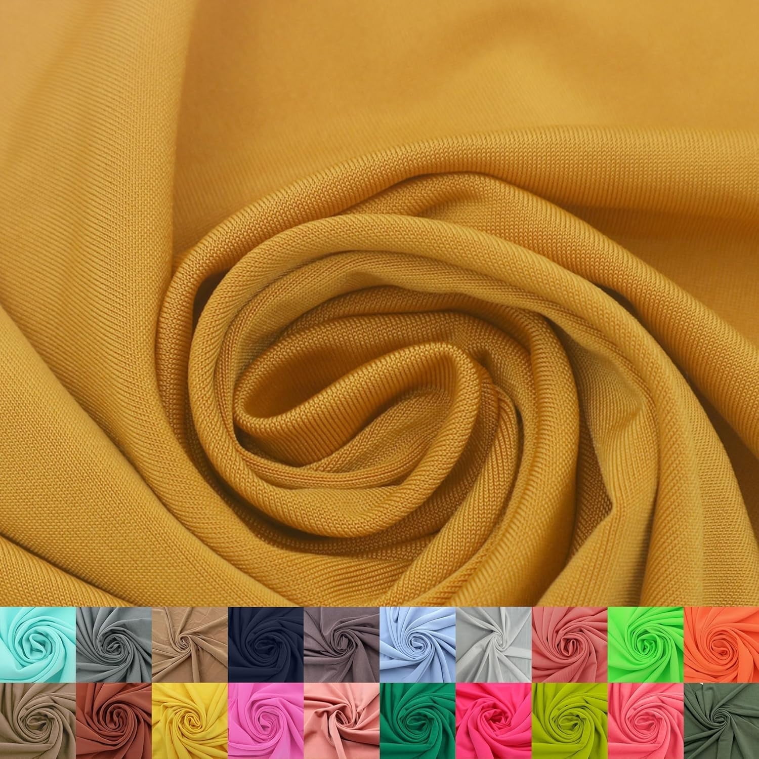 60" Wide Venezia Poly Spandex Fabric - (200 GSM), Medium Weight, 2-Way ...