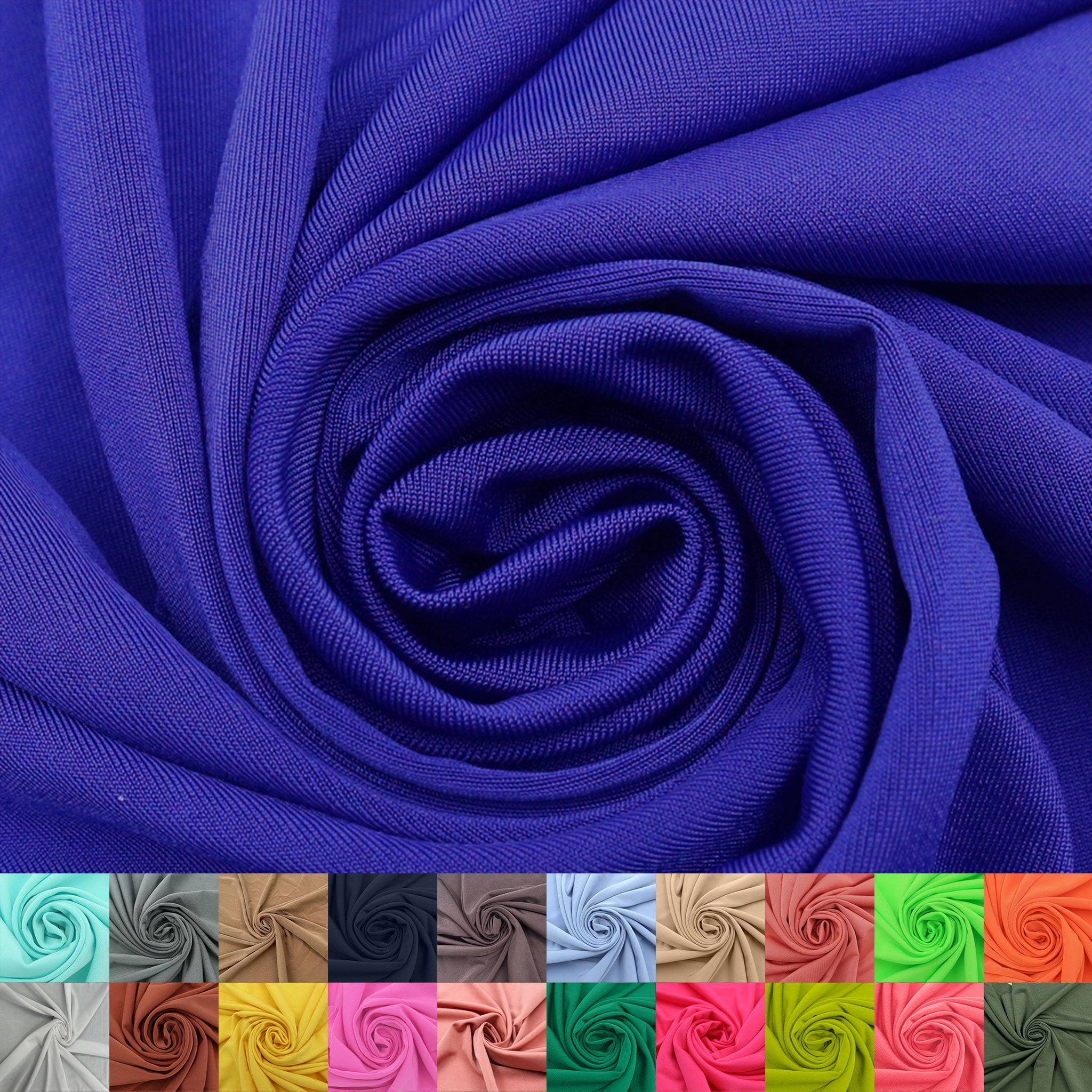 60" Wide Venezia Poly Spandex Fabric - (200 GSM), Medium Weight, 2-Way ...