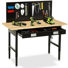 "Costway Heavy Duty Multipurpose Workbench, 53"" Adjustable Height ...